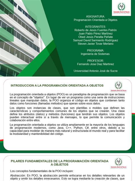 programación orientada a objetos descargar gratis pdf objeto