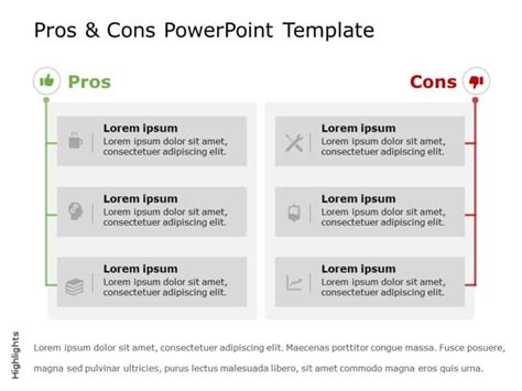 Pros And Cons Templates For PowerPoint Google Slides