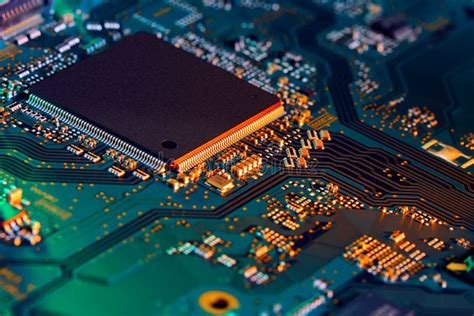 Electronic Circuit Board Part Of Electronic Machine Component Concept Technology Of Computer