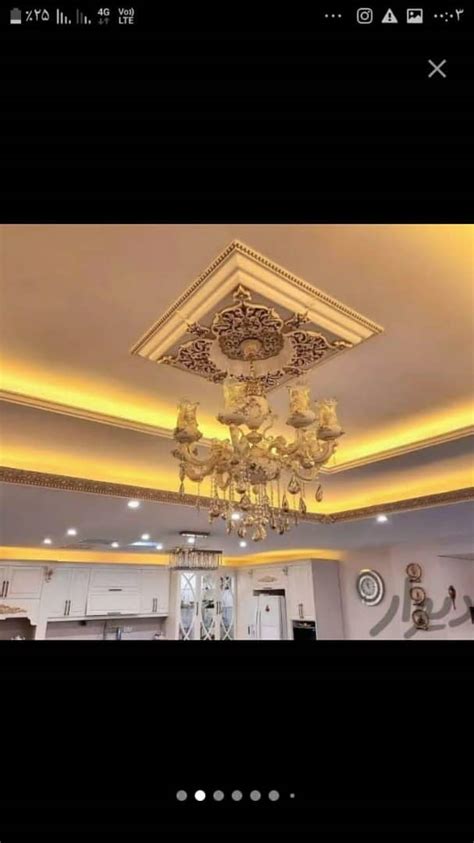 اورنج دکور قرنیز پی وی سی دیوارپوش ترمووال آینه و میز کنسول