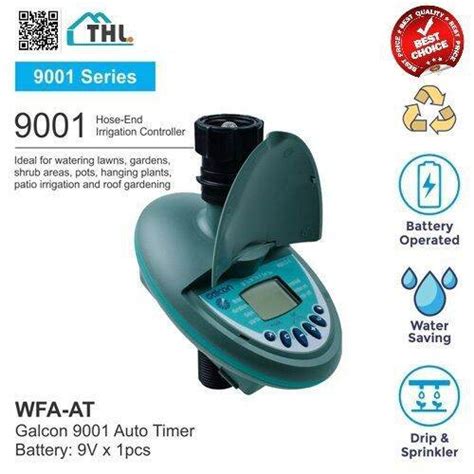 Galcon 9001 Series Auto Timer Hose End Tap Timer For Outdoor Water Filter And Gardening Water