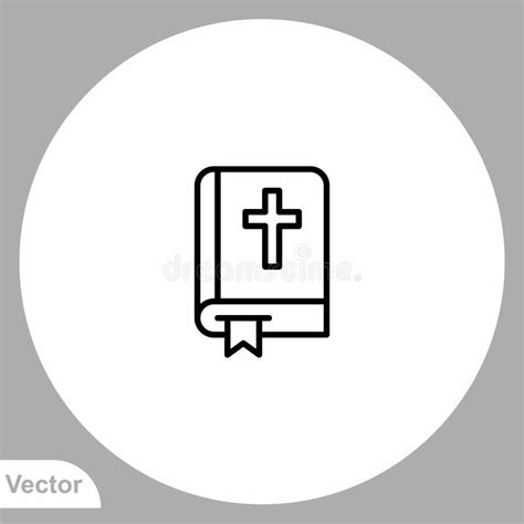 Bible Vector Icon Sign Symbol Stock Vector Illustration Of Literature