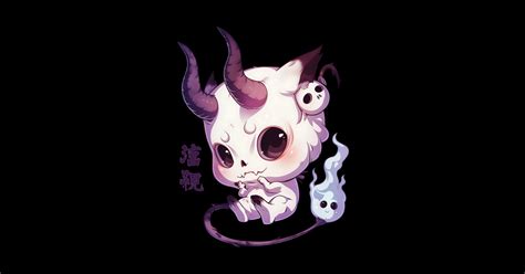 Chibi Japanese Yokai Spirit Yokai Spirit Sticker Teepublic