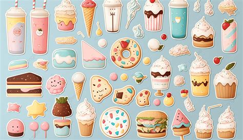 햄버거 디저트 음료 만화 음식 배경 만화 음식 먹거리 배경 일러스트 및 사진 무료 다운로드 Pngtree