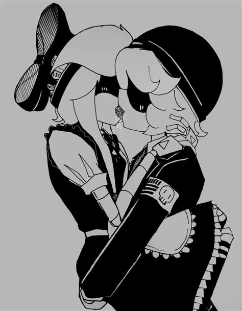 Rule 34 1boy 1girls Arms Around Neck Arms Around Partner Black And