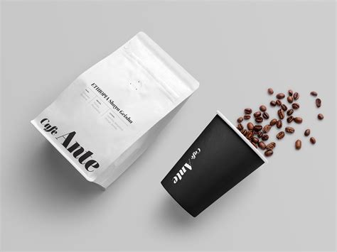 트렌디하고 감성적인 커피드립백 원두봉투 패키지 디자인 크몽