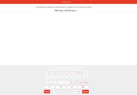Solved Complete The Balanced Neutralization Equation For The