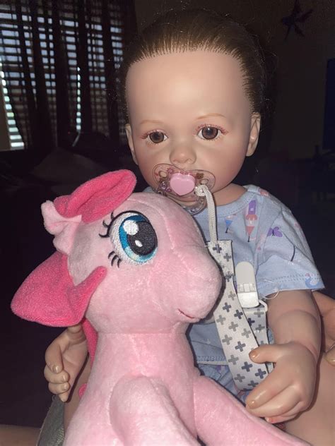 Ophelia loves her new my little pony stuffie….. : r/reborndolls
