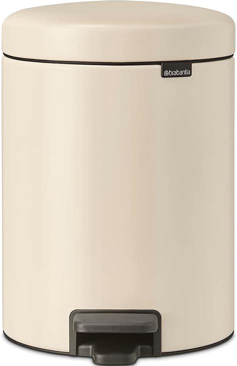 Brabantia New Icon Step Trash Can 1 3 Gal Soft Beige