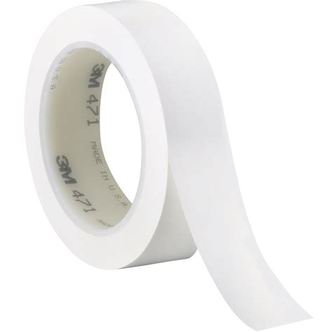 1 X 36 Yds White 3m 471 Vinyl Tape 3 Case