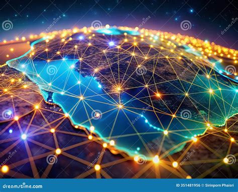 Detailed Network Connectivity Map Of Saudi Arabia And The Middle East