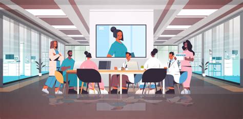 10 700 Hospital Staff Meeting Stock Illustrations Royalty Free Vector