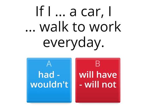 Second Conditional Quiz