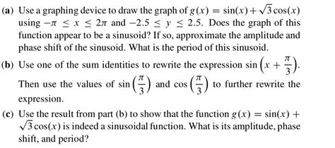 Solved A Use A Graphing Device To Draw The Graph Of Gx