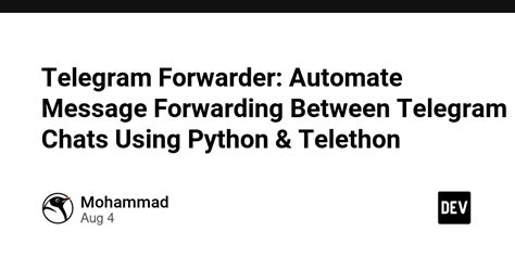 Telegram Forwarder Automate Message Forwarding Between Telegram Chats