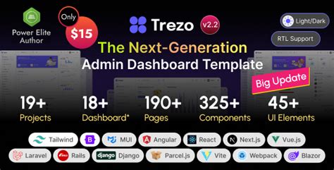 Trezo V220 Tailwind Bootstrap Material React Angular Vue