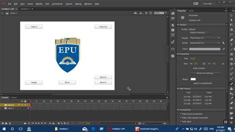 How To Use Action Script With Coding In Adobe Flash CC YouTube