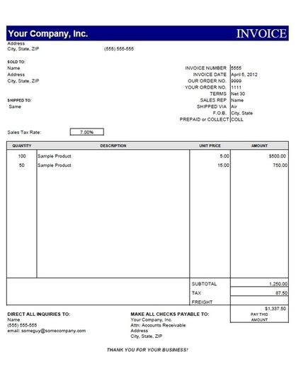 Software Development Invoice Template Sarseh Com
