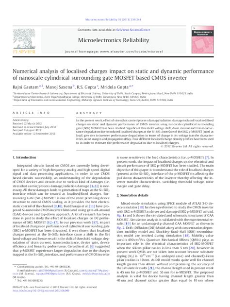 Pdf Numerical Analysis Of Localised Charges Impact On Static And Dynamic Performance Of