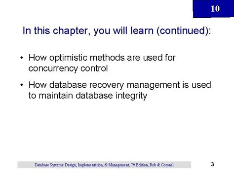 10 Chapter 10 Transaction Management And Concurrency Control