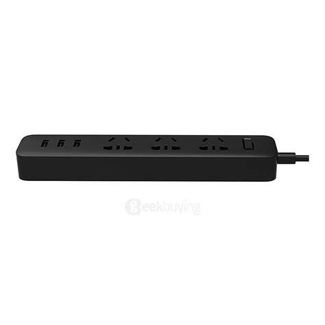 Xiaomi Mi Smart Power Strip Plug Adapter With 3 USB Port 2A Black