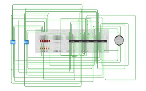 circuit design 4 bit adder tinkercad