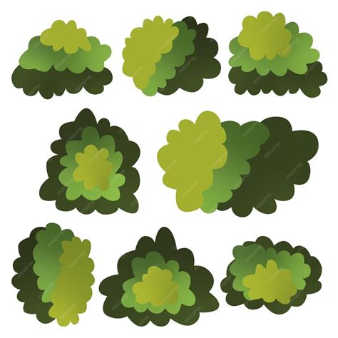 Premium Vector Grass Set Elements Vector Illustration