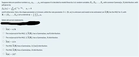 solved by an expert suppose data are positive numbers x1 x2 dots xn