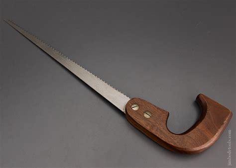 Mint Unused Disston Key Hole Saw New Old Stock Walnut Handle 104233 Jim Bode Tools