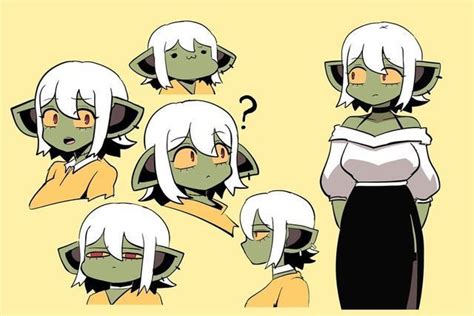 고블린 그림을 그리시던 한 작가님이 계셨는데 고블린 캐릭터 디자인 레퍼런스 귀여운 낙서