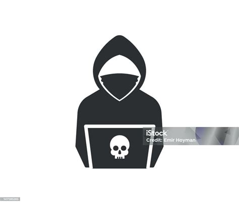 Hacker Is Cybercriminal Who Steals Users Personal Data With Laptop