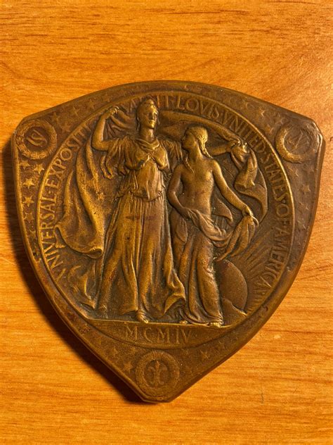 1904 Louisiana Purchase Exposition St Louis Gold Award Medal By Aa Weinman For Sale