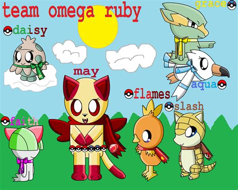 Pokemon Omega Ruby Team Pre Evolved By Pokemonlpsfan On Deviantart