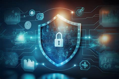 Padlock With Keyhole Icon In Personal Data Security Illustrates Cyber Data Or Information