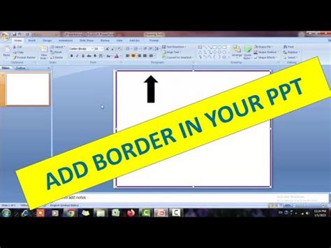 How To Add Border In Ppt PowerPoint YouTube