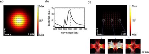 A Electric Field Intensity Distribution Of The Incident Gaussian Beam Download Scientific