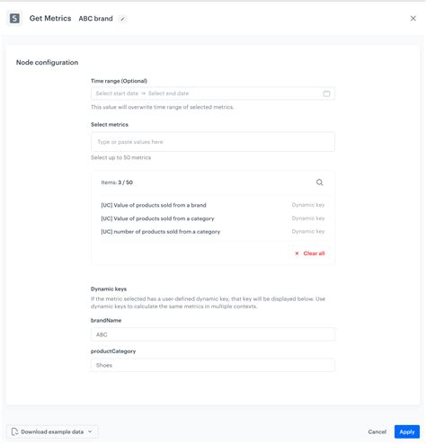 Export Multiple Metrics With Dynamic Keys To Amazon S3 Synerise Hub