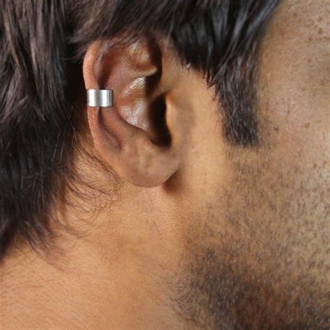 Personalized Sterling Silver Earcuff For Men Cuff Earring For Men