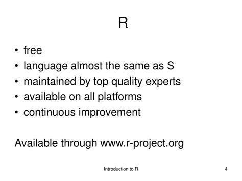 Ppt Introduction To R Powerpoint Presentation Free Download Id4815179