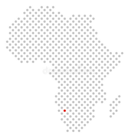 Location Of Windhoek In Namibia Dotted Map Of Africa Stock Illustration Illustration Of Point
