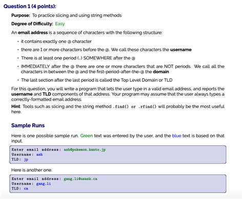 Solved Lestion 1 4 Points Purpose To Practice Slicing