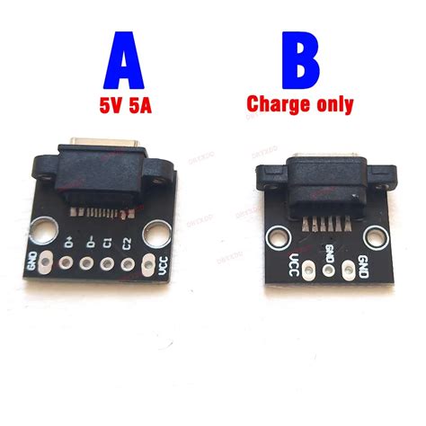 Тестовая печатная плата с винтами адаптерами Типа C мама Usb 3 1 разъем типа C 12p для передачи