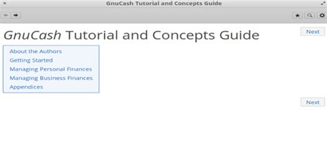 getting started with gnucash