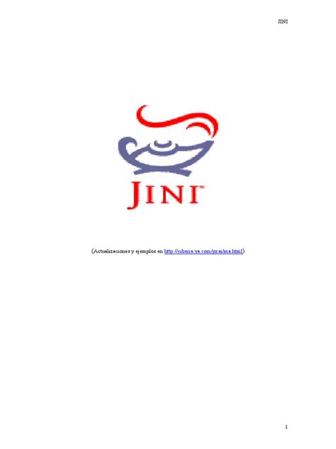 jini pdf java lenguaje de programación objeto informática