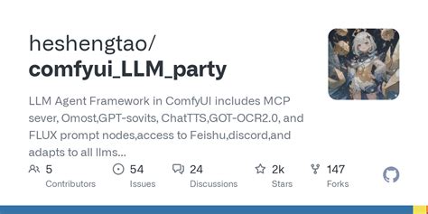 Github Heshengtaocomfyuillmparty Llm Agent Framework In Comfyui Includes Mcp Sever Omost