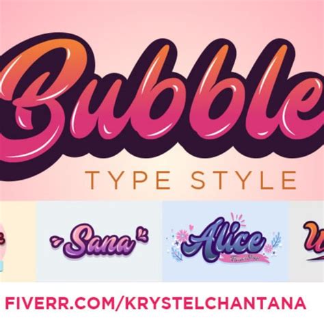 Create Stunning Bubble Typography Designs