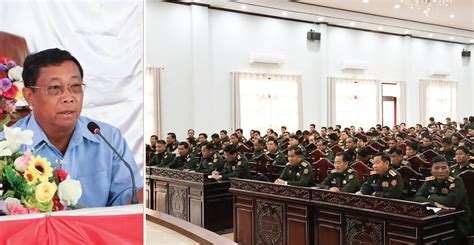 ຮອງລັດຖະມົນຕີກະຊວງປ້ອງກັນປະເທດ Lao Peoples Army News Facebook