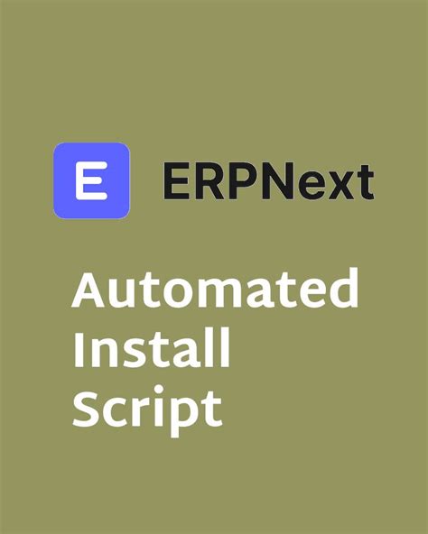 Erpnext Automated Install Script Code With Karani