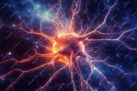 Premium AI Image | Electrifying Neuronal Connections Illuminating the Human Brain's Neuron Cells ...