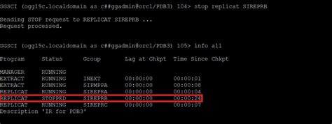 ADD Or ALTER OGG Process With DESCRIPTION ORACLE SCN